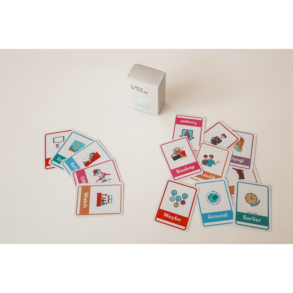 Jual Flashcard - A Deck of Vocab (For Beginner) | Shopee Indonesia