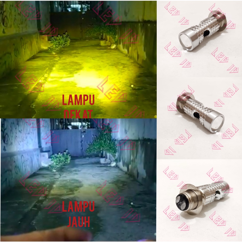 Jual Lampu Utama LED H6 + senja biru - Lampu depan tipe Laser kuning putih | Shopee Indonesia