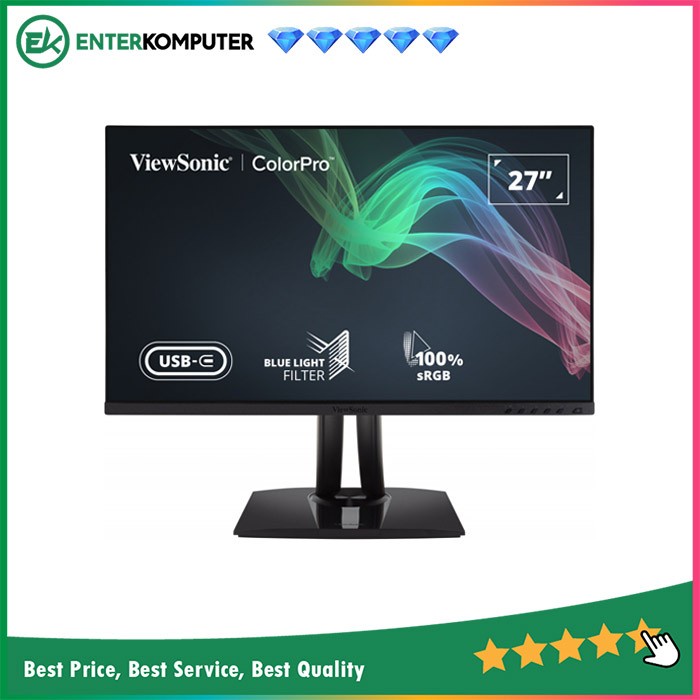 Jual Monitor ViewSonic 27" VP2756-4K UHD IPS with 60W USB-C | Shopee ...