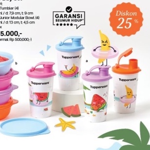 Jual Tupperware Happy Tumbler with Spout Ecer 1pcs // fun tumbler with spout | Shopee Indonesia