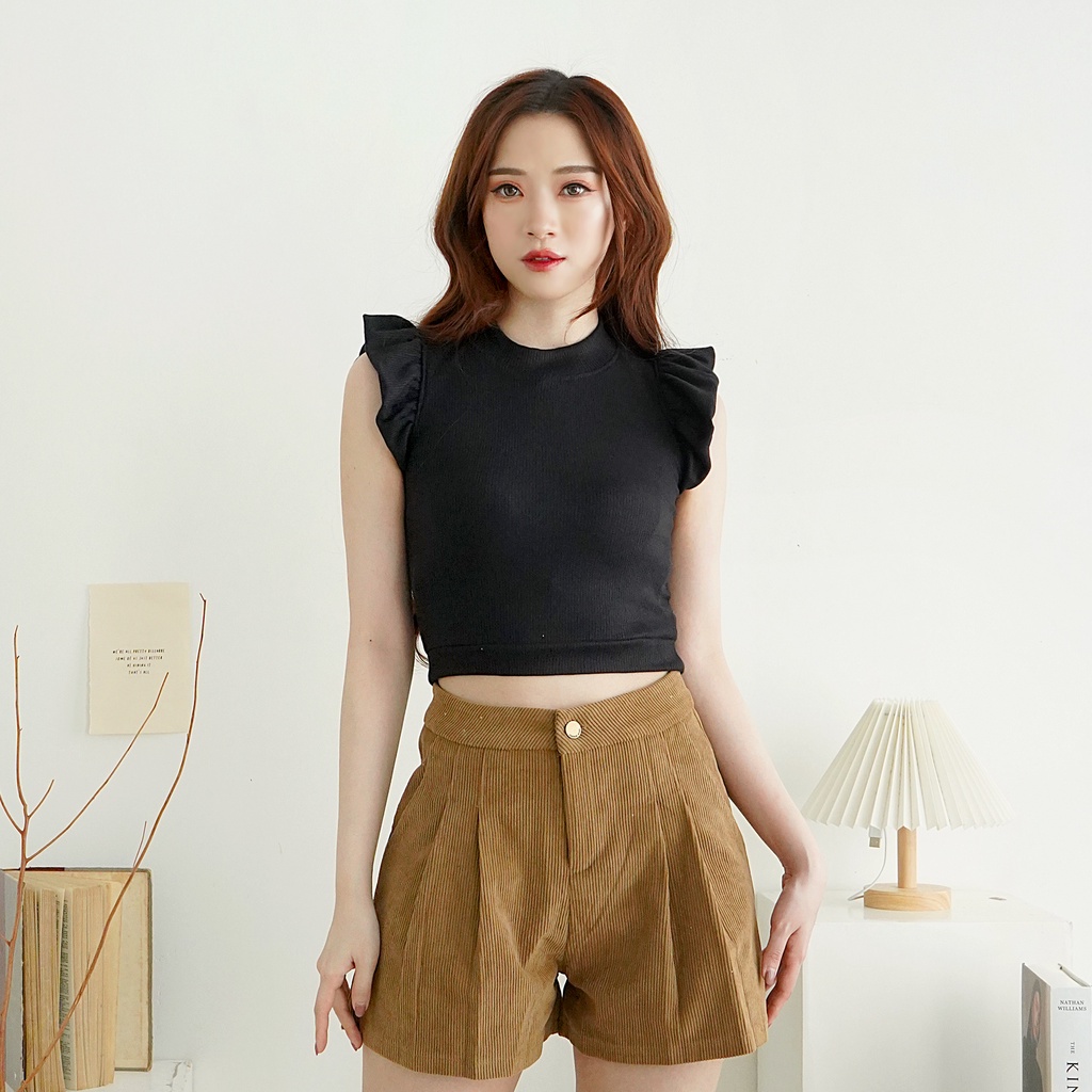 Jual Crop Top TankTop Wanita Atasan Crop Knit Polos 204 | Shopee Indonesia