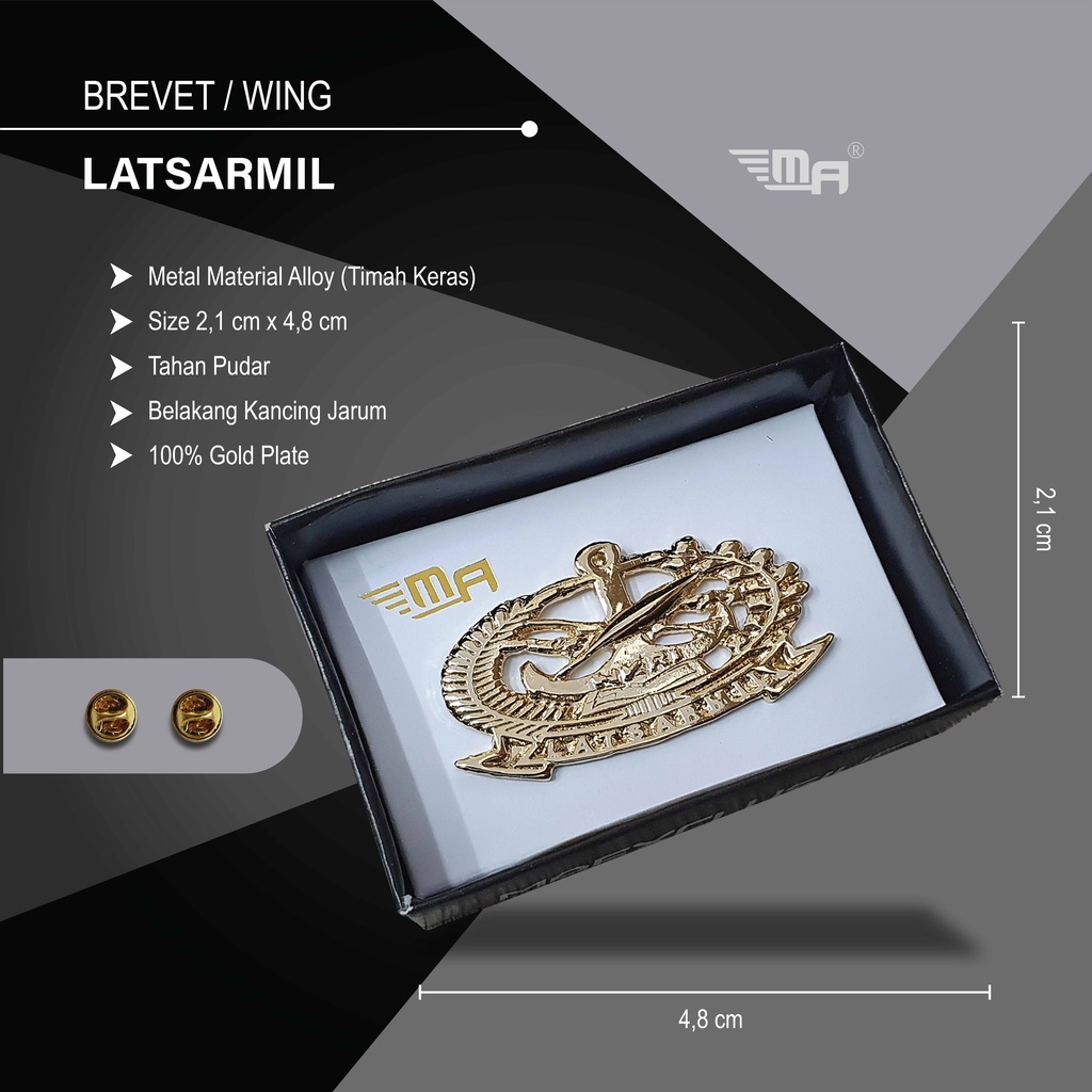 Jual WING LATSARMIL PDH BRIVET BREVET PIN LATSARMIL | Shopee Indonesia