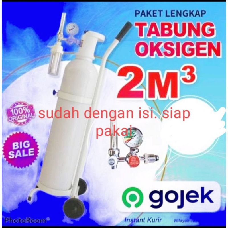 Jual Tabung oksigen 2m3 Full Set + Isi , tinggal pake | Shopee Indonesia