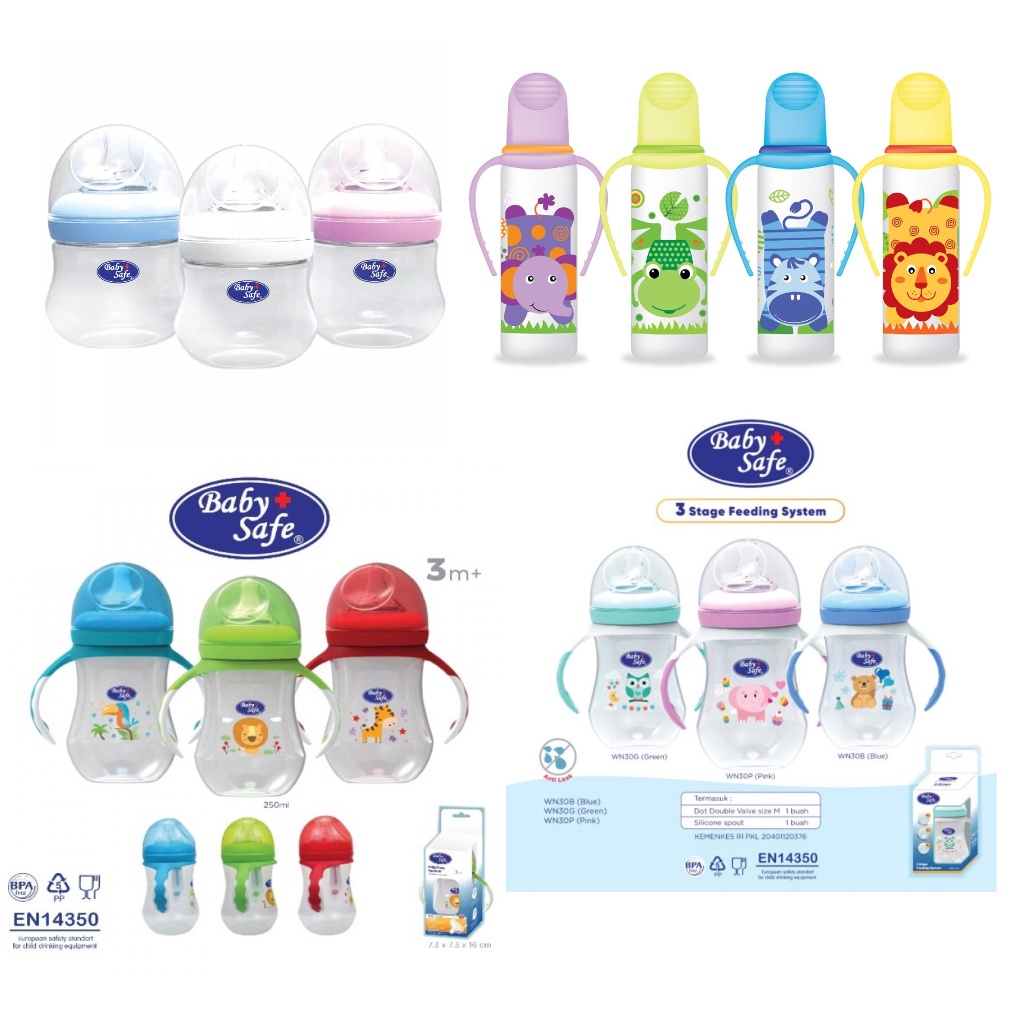 Jual BABY SAFE BOTOL SUSU MURAH BAYI BABYSAFE 125ML 250ML JS003 / JS005 ...