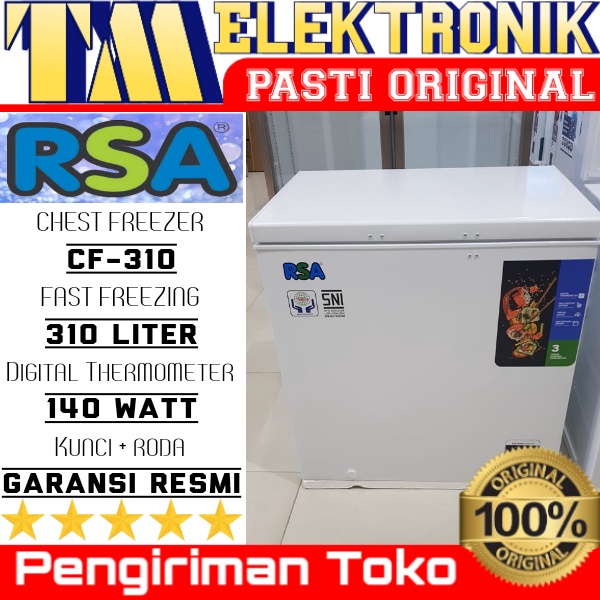 Jual CHEST FREEZER RSA CF-310 / BOX FREEZER 310 LITER | Shopee Indonesia