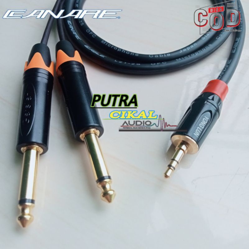 Jual kabel input dari hp/hape/laptop ke Mixer audio / power Jack Aux 3 ...