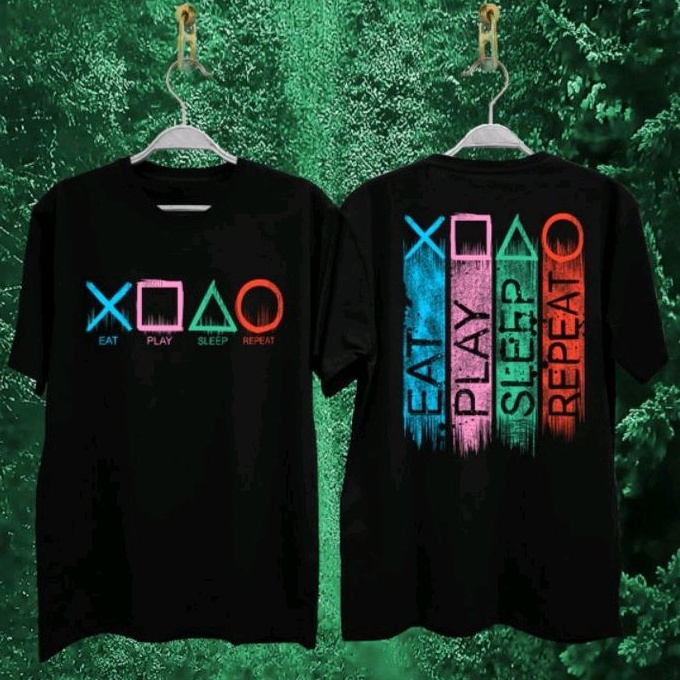 Jual ATASAN PRIA / KAOS DISTRO EAT PLAY SLEEP REPEAT | Shopee Indonesia