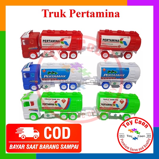 Jual Mainan Anak Truk Mobil Tangki / Truck Pertamina / Truck Shell ...