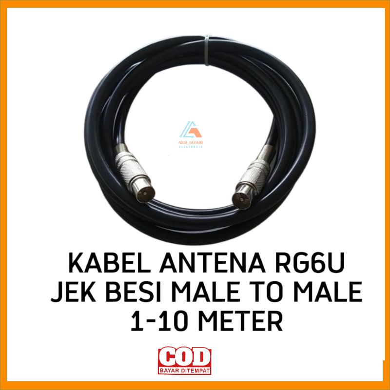 Jual Kabel Antena Jek Besi Male To male/cowo-cowo 1-10 meter RG6U Extension | Shopee Indonesia
