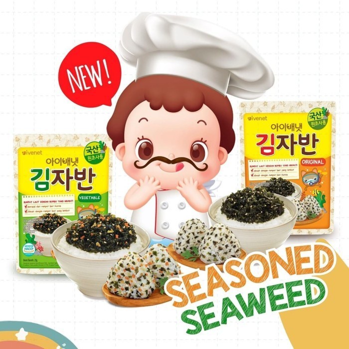Jual Ivenet Seasoned Seaweed Laver - Taburan Rumbut Laut - Makanan Bayi ...