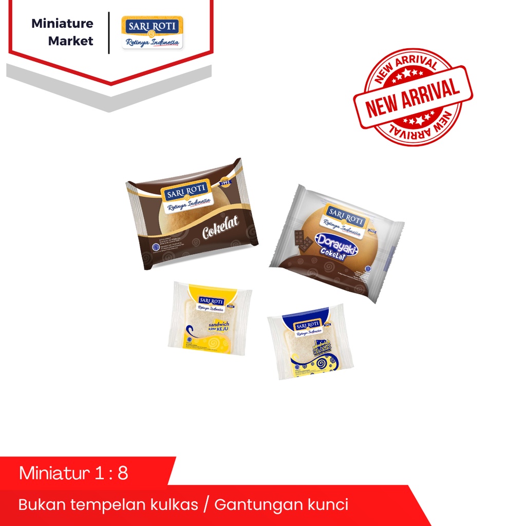Jual Miniatur Roti 4 pcs Koleksi dan Pelengkap untuk Boneka dan Action ...