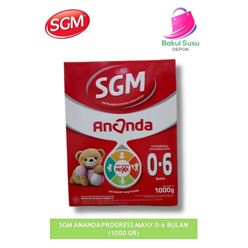 Jual SUSU FORMULA BAYI SARI HUSADA SGM ANANDA COMPLINUTRI 0-6 BLN (1000 GR) | Shopee Indonesia