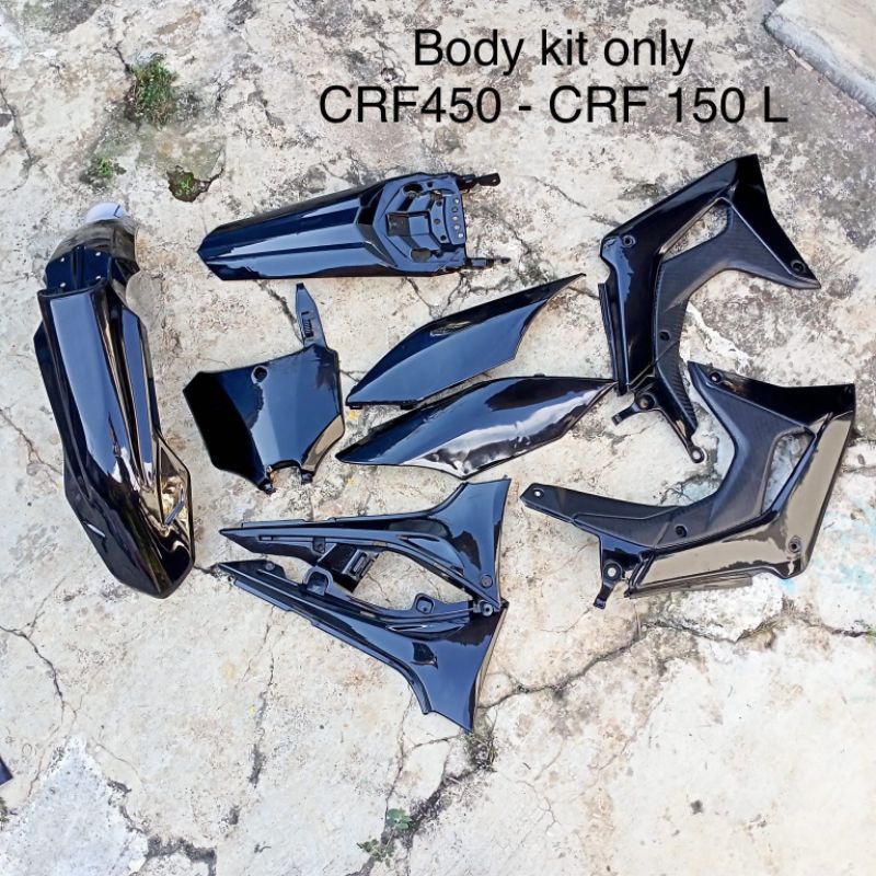 Jual cover set crf 450 tanpa jok dan tangki body kit crf 150l tanpa jok tangki | Shopee Indonesia