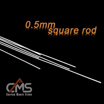 Jual ABS Square Bar 0,5MM / Stick Plastik Kotak Padat 0.5MM, Panjang ...