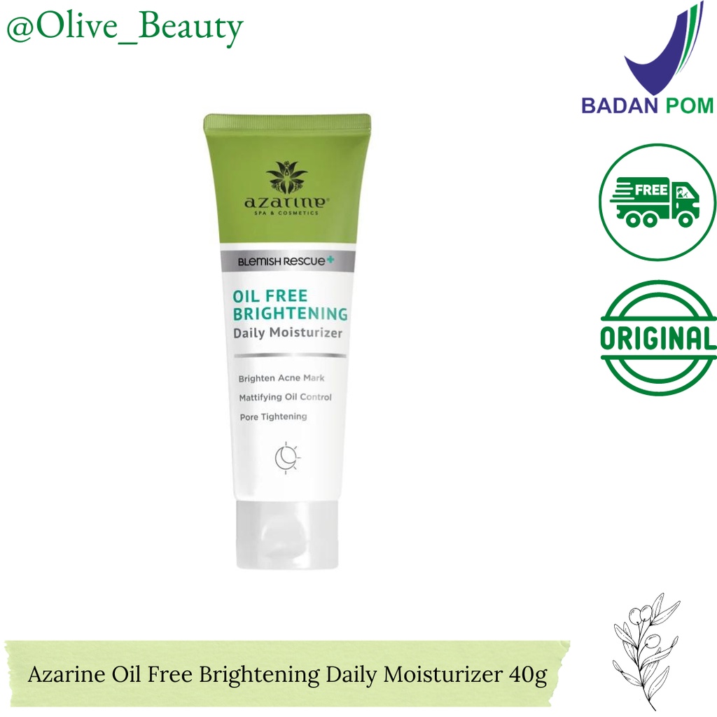 Jual Azarine Oil Free Brightening Daily Moisturizer 40g | Shopee Indonesia