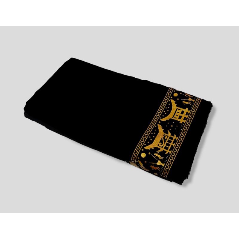 Jual SARUNG TORAJA HITAM UKURAN 120X85cm sarung toraja hitam| Sarung ...
