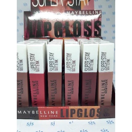 Jual Keren abis--1 Box - MAYBELLINE Lip Cream Matte Barcode Lip glos ...