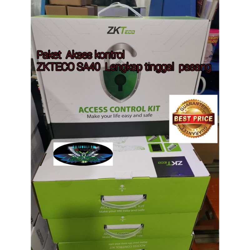 Jual Paket Akses kontrol ZKTECO SA40 Lengkap tinggal pasang Stand Alone ...
