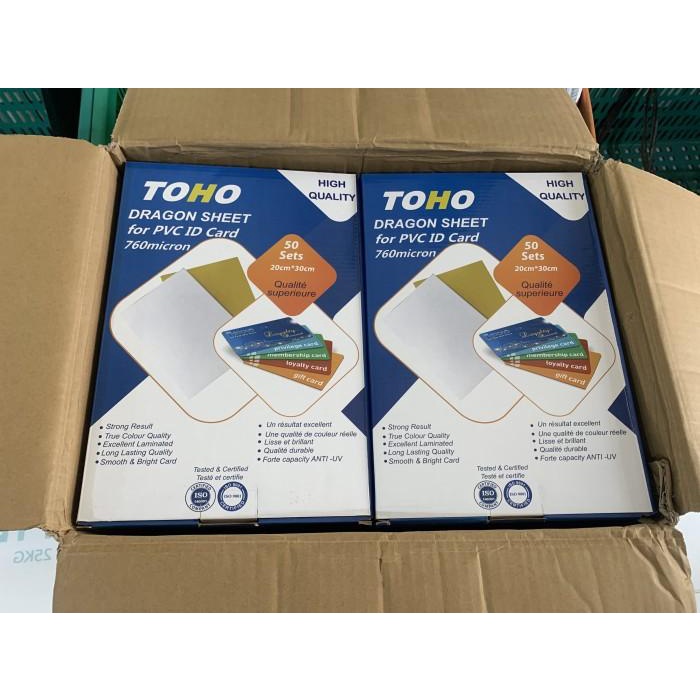 Jual PVC ID CARD A4 ISI 50 SHEET 760 MICRON TOHO | Shopee Indonesia
