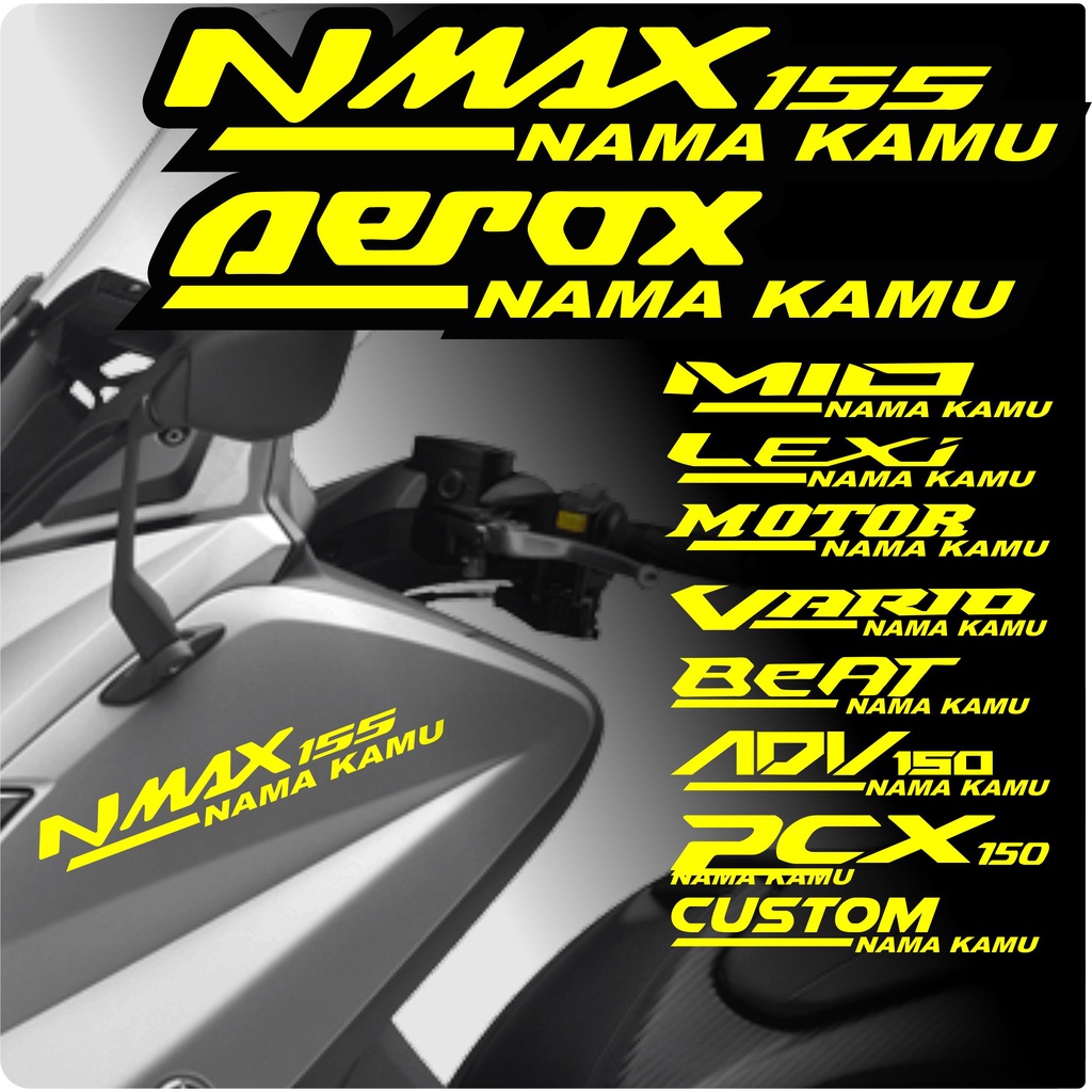 Jual Stiker cutting motor LINE custom nama variasi body motor | Shopee ...