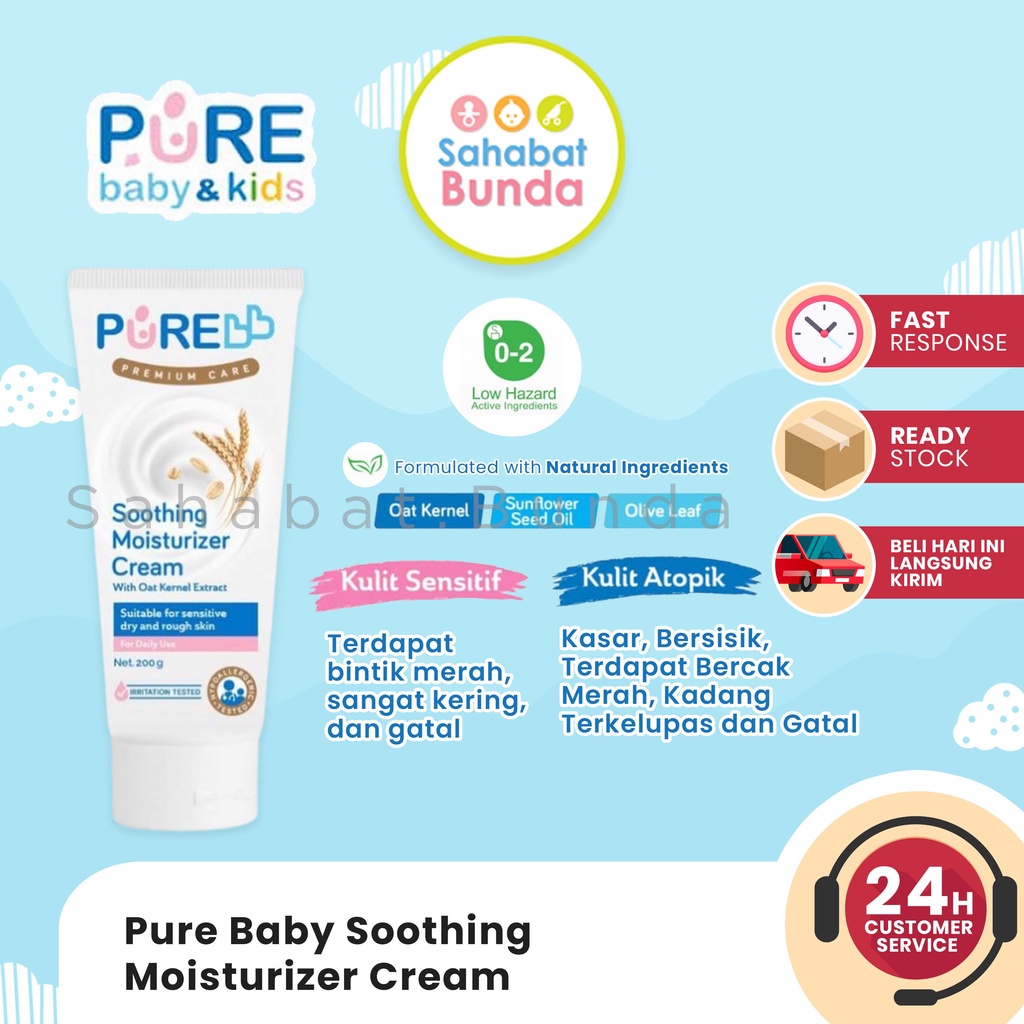 Jual PURE Baby Soothing Moisturizer Cream Krim Pelembap Bayi Pure BB ...