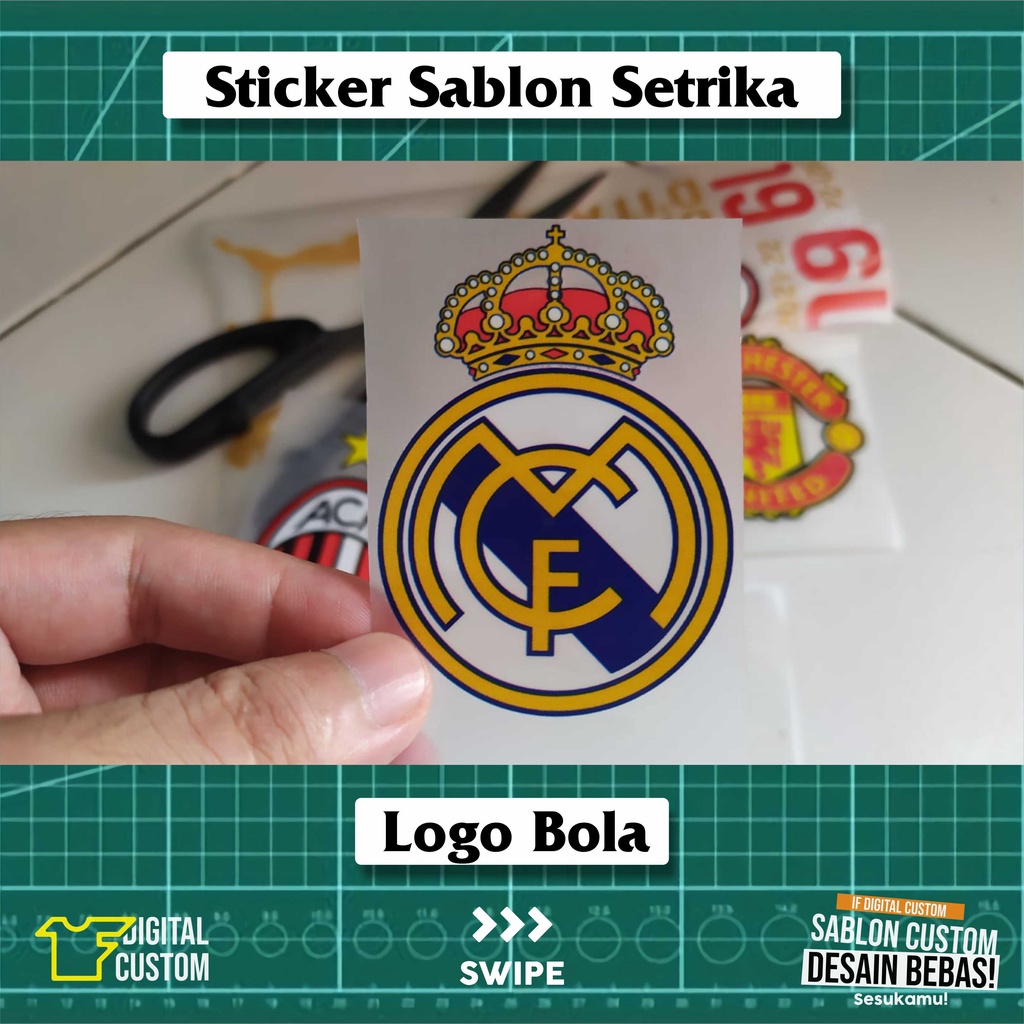 Jual Stiker Kain Sticker Sablon Setrika DTF Logo Emblem Jersey Bola ...