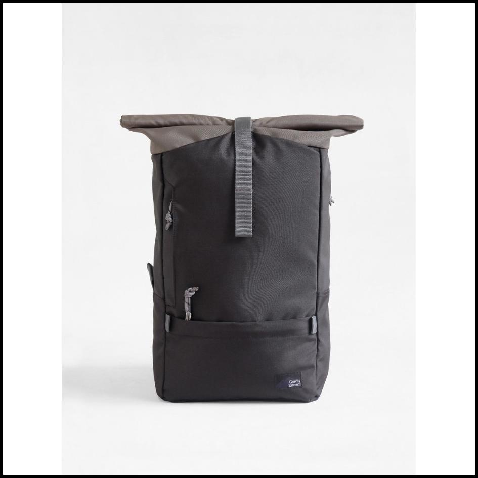 Jual Official Gravity Element Black Rinjani Rolltop Backpack | Shopee ...
