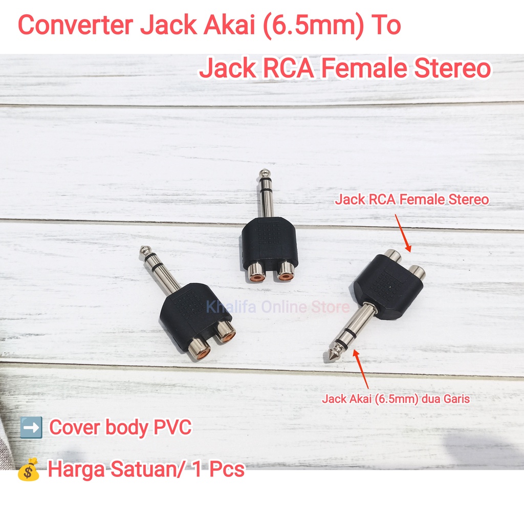 Jual Konverter Converter Socket Jek Jack Colokan Sambungan Splitter Sepliter Pembagi Cabang T Y ...