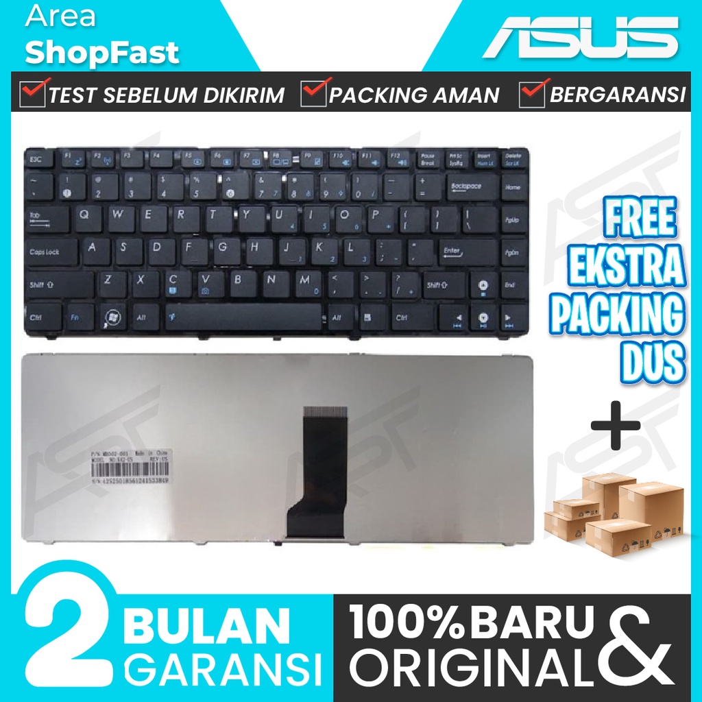 Jual Keyboard ASUS X45 X45A X45U X45VD X45C K43 - Frame Hitam ORI ...