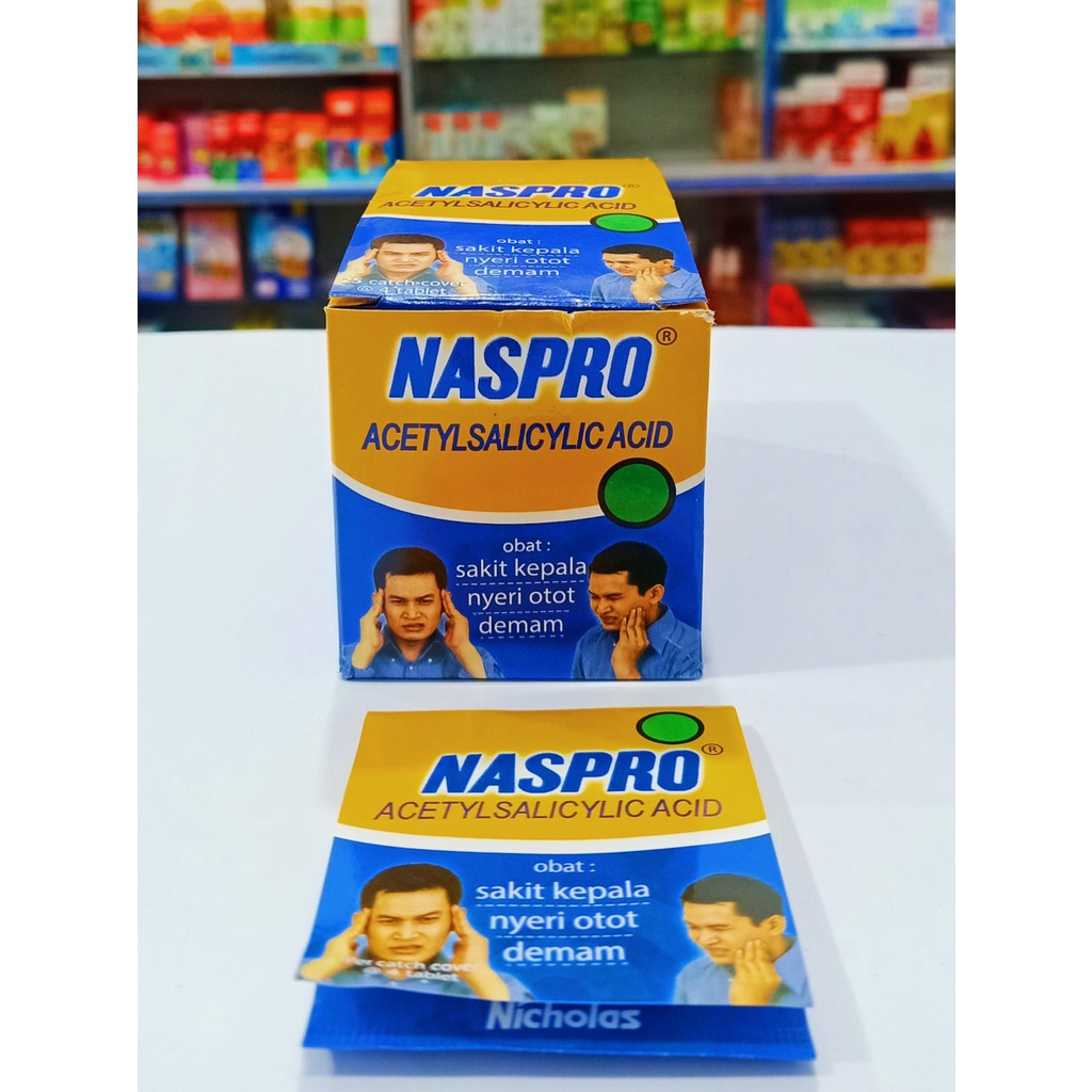 Jual NASPRO 𝟏 𝐒𝐓𝐑𝐈𝐏 𝐈𝐒𝐈 𝟒 𝐓𝐀𝐁𝐋𝐄𝐓 - Meredakan Demam, Pusing, Sakit Kepala dan Gigi | Shopee Indonesia
