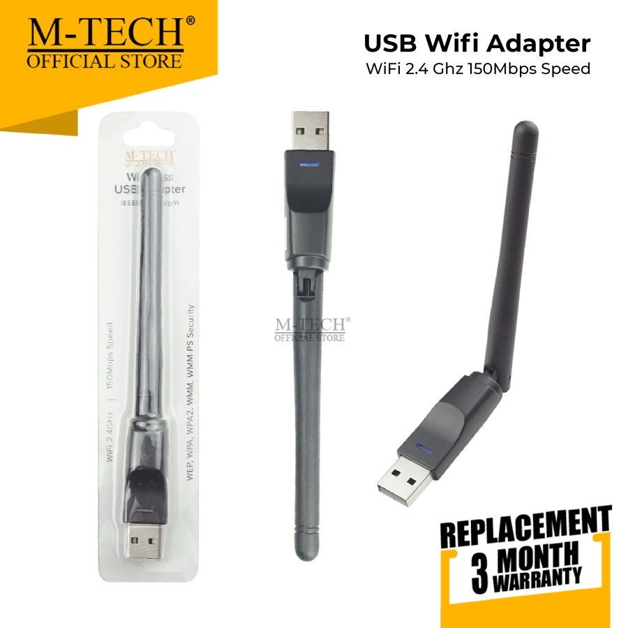 Jual M-TECH USB Wifi Dongle MT7601 Adapter Antena Set Top Box | Shopee ...