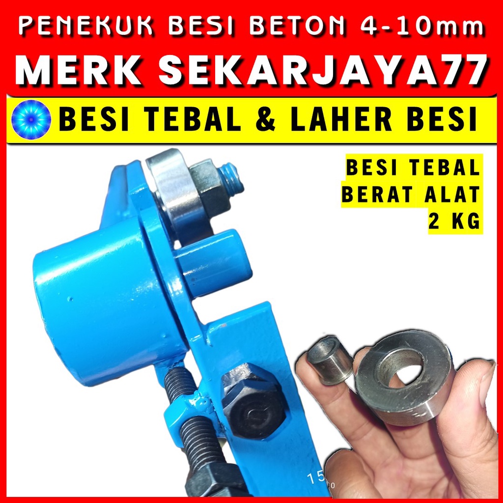 Jual Alat tekuk besi beton. penekuk besi begel. dengan LAHER BESI PADAT ...