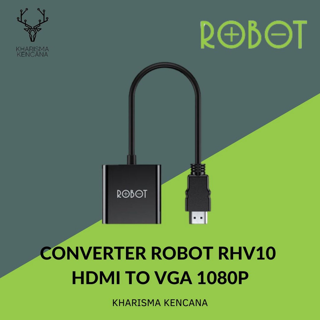Jual CONVERTER ROBOT RHV10 HDMI TO VGA 1080P | Shopee Indonesia