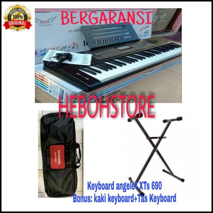Jual Keyboard Piano Angelet Xts-690 Bonus Kaki Keyboard+Tas Keyboard ...