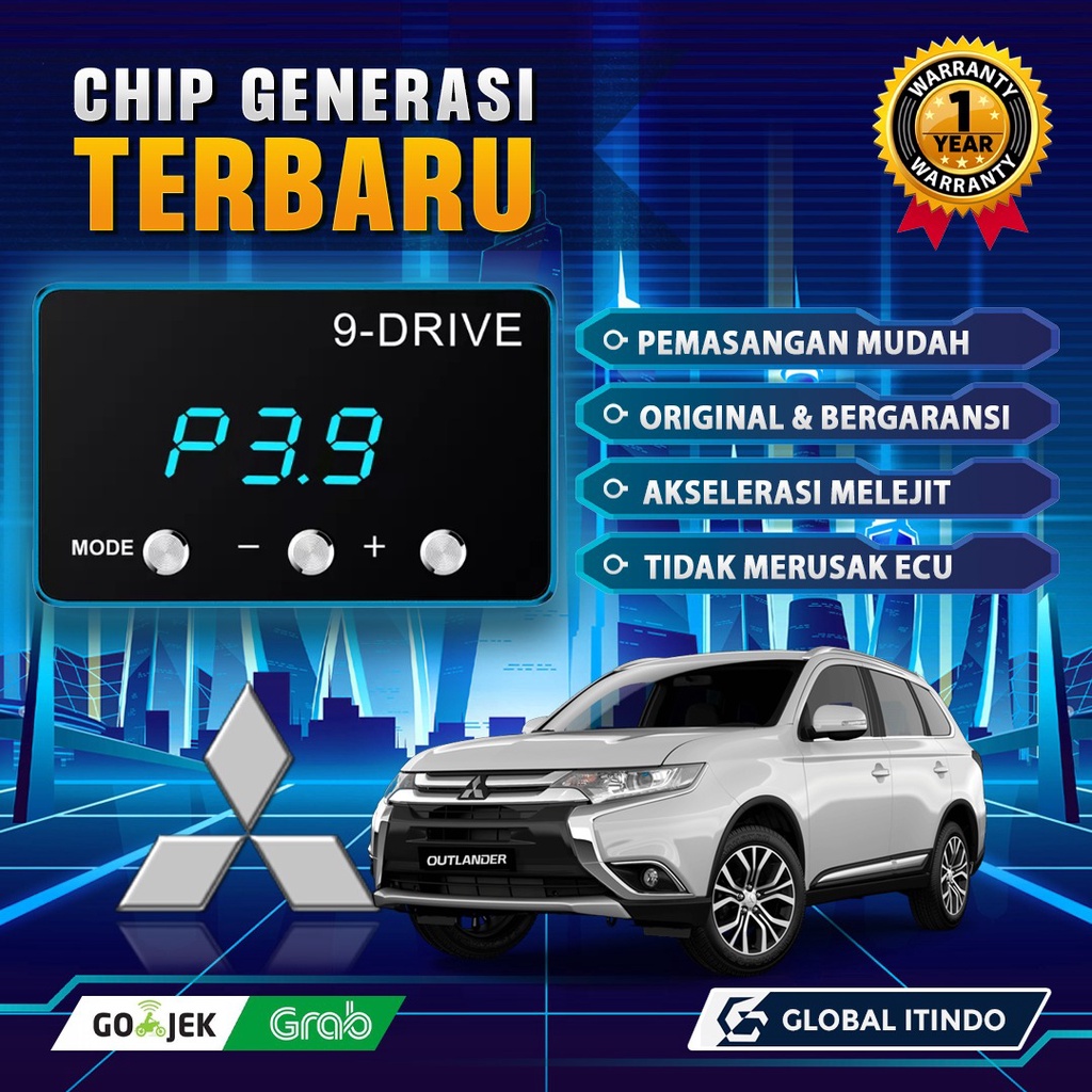 Jual 9 Drive Mitsubishi Mirage Outlander Lancer EVOX L200 Piggyback ...