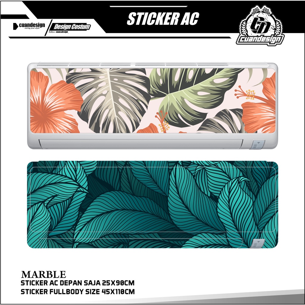 Jual STICKER AC RUMAH STICKER DEKORASI RUMAH TANGGA MOTIF TROPICAL BISA ...
