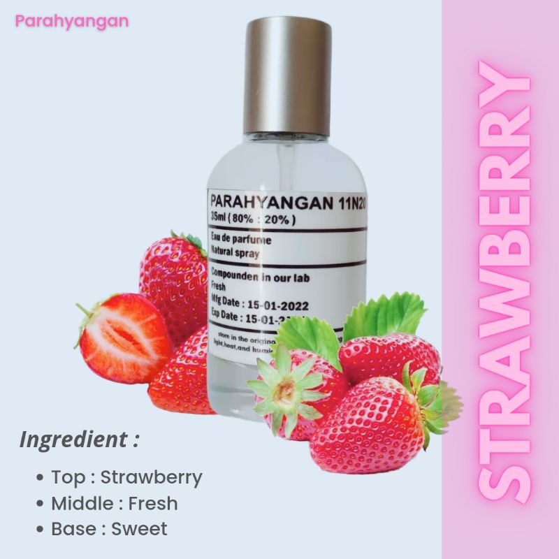 Jual Strawberry Parfum Unisex Parfum Pria & Wanita Parfum Remaja ...