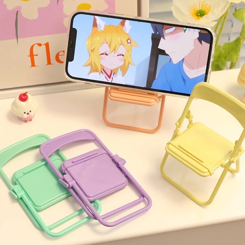 Jual Stand HP Kursi Macaron / Phone Holder Folding Chair | Shopee Indonesia