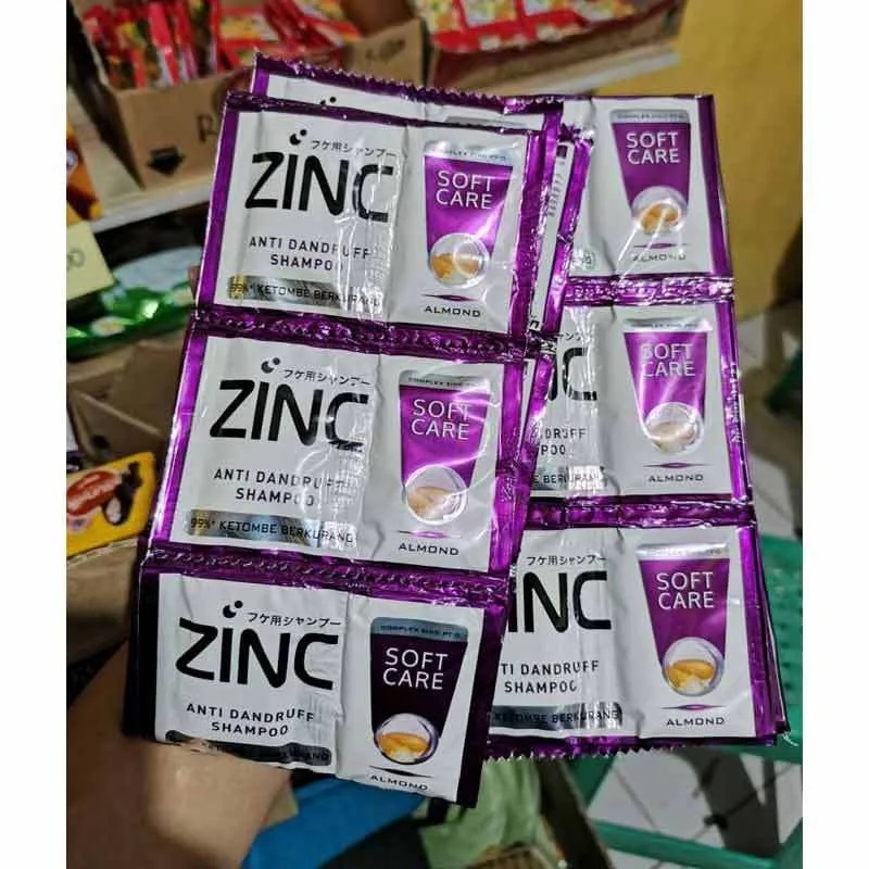 Jual zinc shampoo sachet renceng random / shampoo zinc / zinc shampoo ...