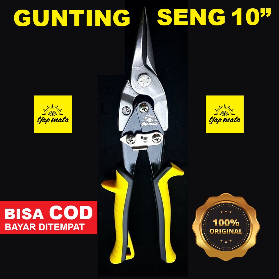 Jual TJAP MATA Aviation Snip 10 Inch Gunting Baja Ringan Lurus Hollow ...