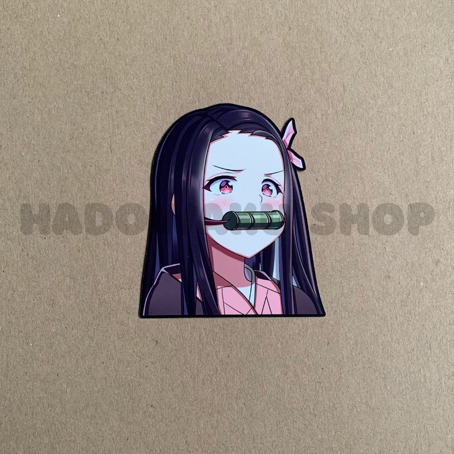Jual Sticker Vinyl - Peeker Anime Nezuko Demon Slayer | Shopee Indonesia