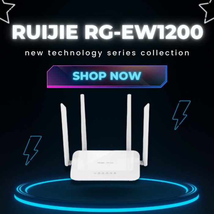 Jual RUIJIE REYEE RG-EW1200 1200M Dual-band Wireless Router | Shopee ...