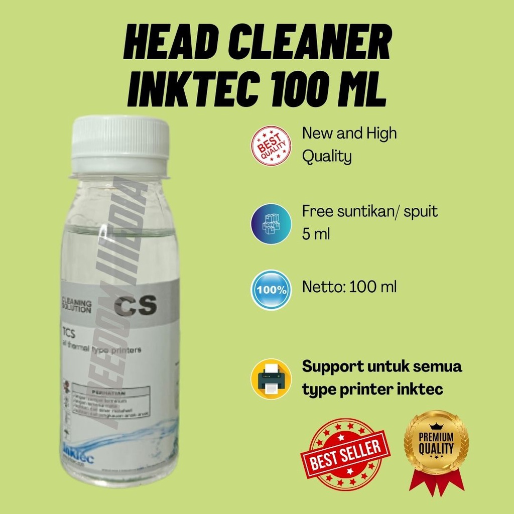 Jual Head Cleaner Inktec 100 ml Cairan Pembersih Printhead Cartridge ...