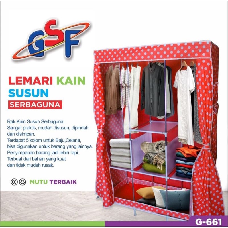 Jual LEMARI PORTABLE 3 SISI lemari portable 3 sekat lemari portable ...