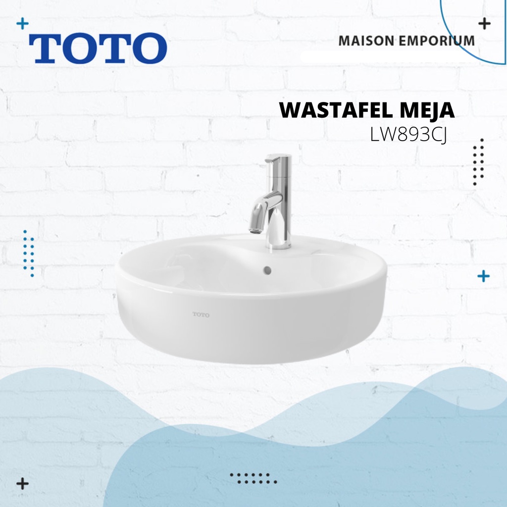 Jual Wastafel TOTO Original LW893CJ OMNI+ /Wastafel Meja TOTO Body Only ...