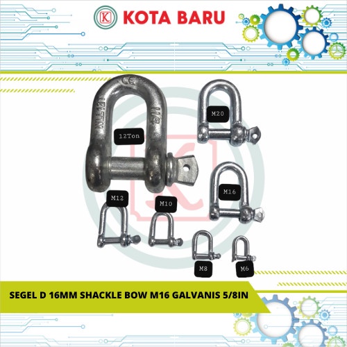 Jual SEGEL D 16MM SHACKLE BOW M16 GALVANIS 5/8IN | Shopee Indonesia