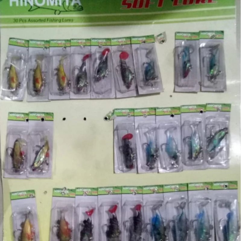 Jual umpan lure pancing hinomiya ikan karet soft lure harga per 1 bungkus | Shopee Indonesia
