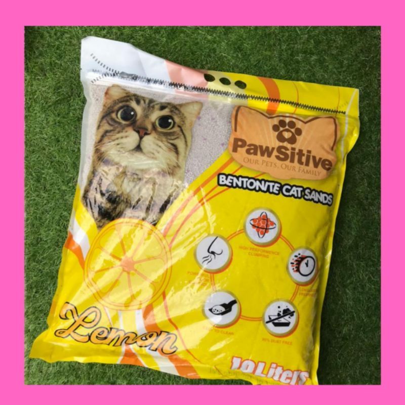 Jual Pasir Kucing Pawsitive Lemon 10L | Shopee Indonesia