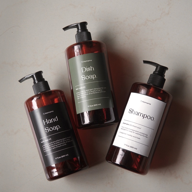 Jual AMBER BOTTLE | Botol Sabun Shampoo Waterproof Estetik Refil Botol ...