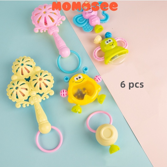 Jual Momosee Mainan Gigitan Bayi Silikon PP Gigitan Bayi Teether Mainan ...